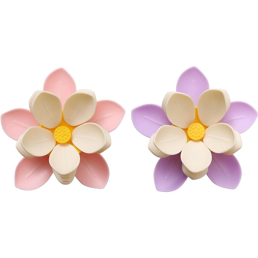 Flower Fridge Magnets with Sealing Clips, 3D Magnetic Petal Food Sealer ...