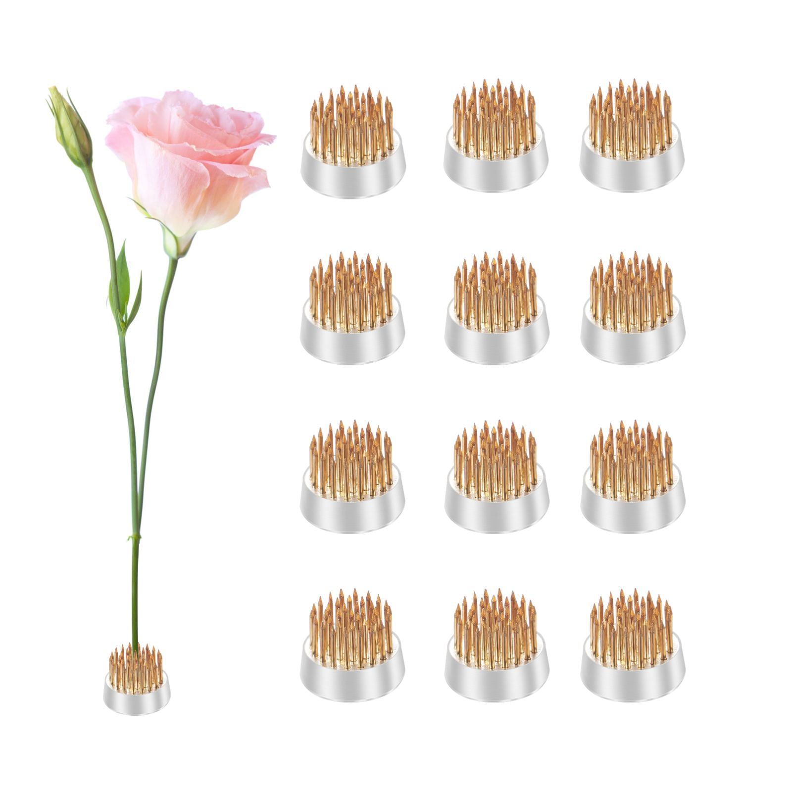 Flower Frog Holder, 12 Pcs Metal Round Flower Arrangers, Floral ...