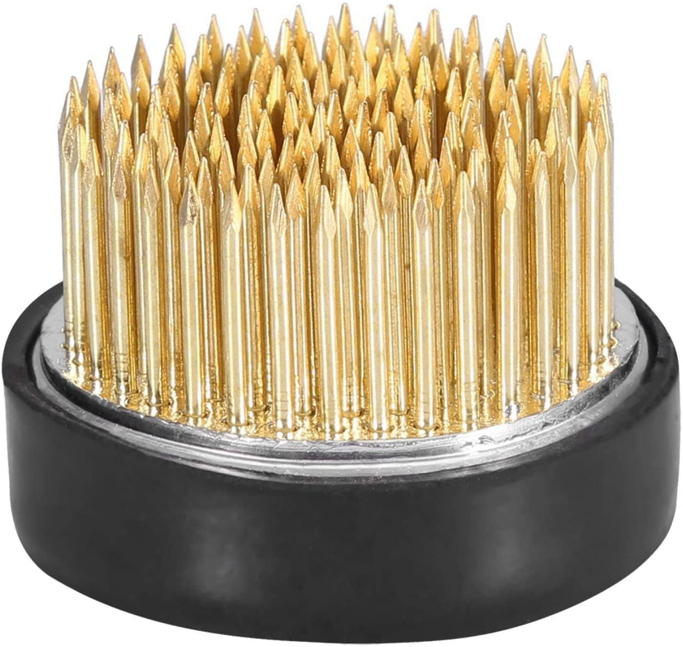 Flower Frog, Round Flower Arranger Ikebana Kenzan Brass Japanese Floral Arrangement Pin Holder ...