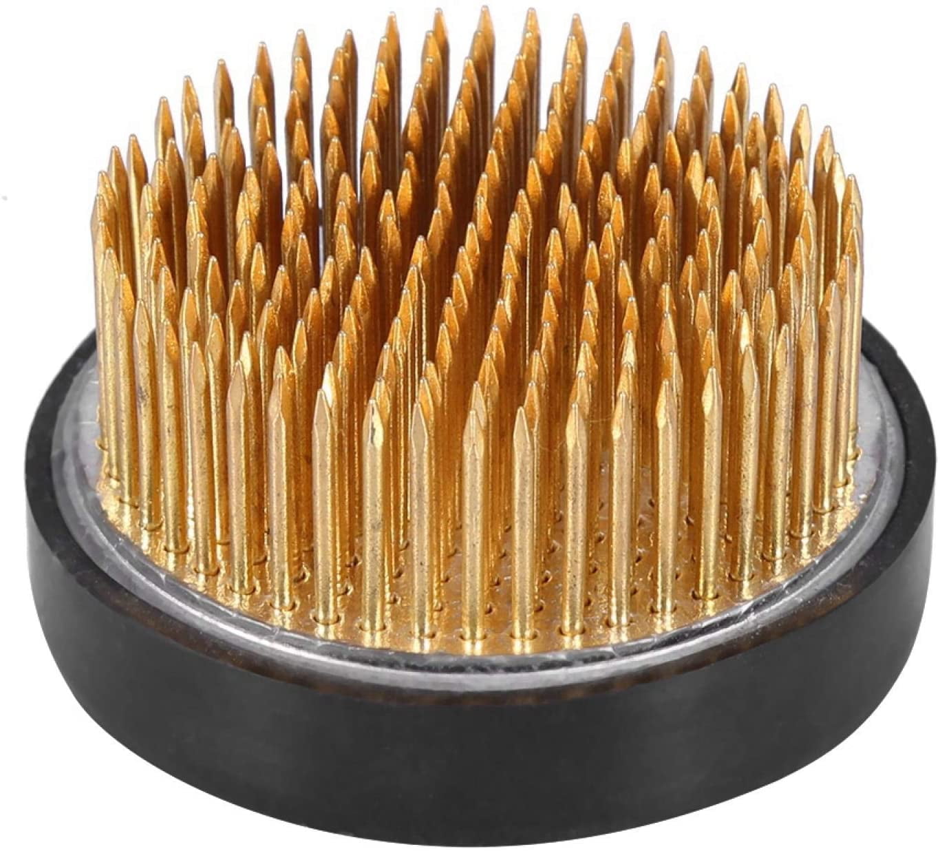 Flower Frog, Round Flower Arranger Ikebana Kenzan Brass Japanese Floral ...