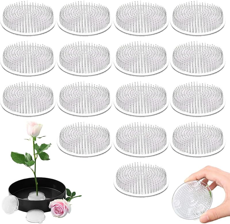 Flower Frogs for Arrangements Vase, 2025 Upgraded Flower Arrangement Holder Flower Frog Clear ...