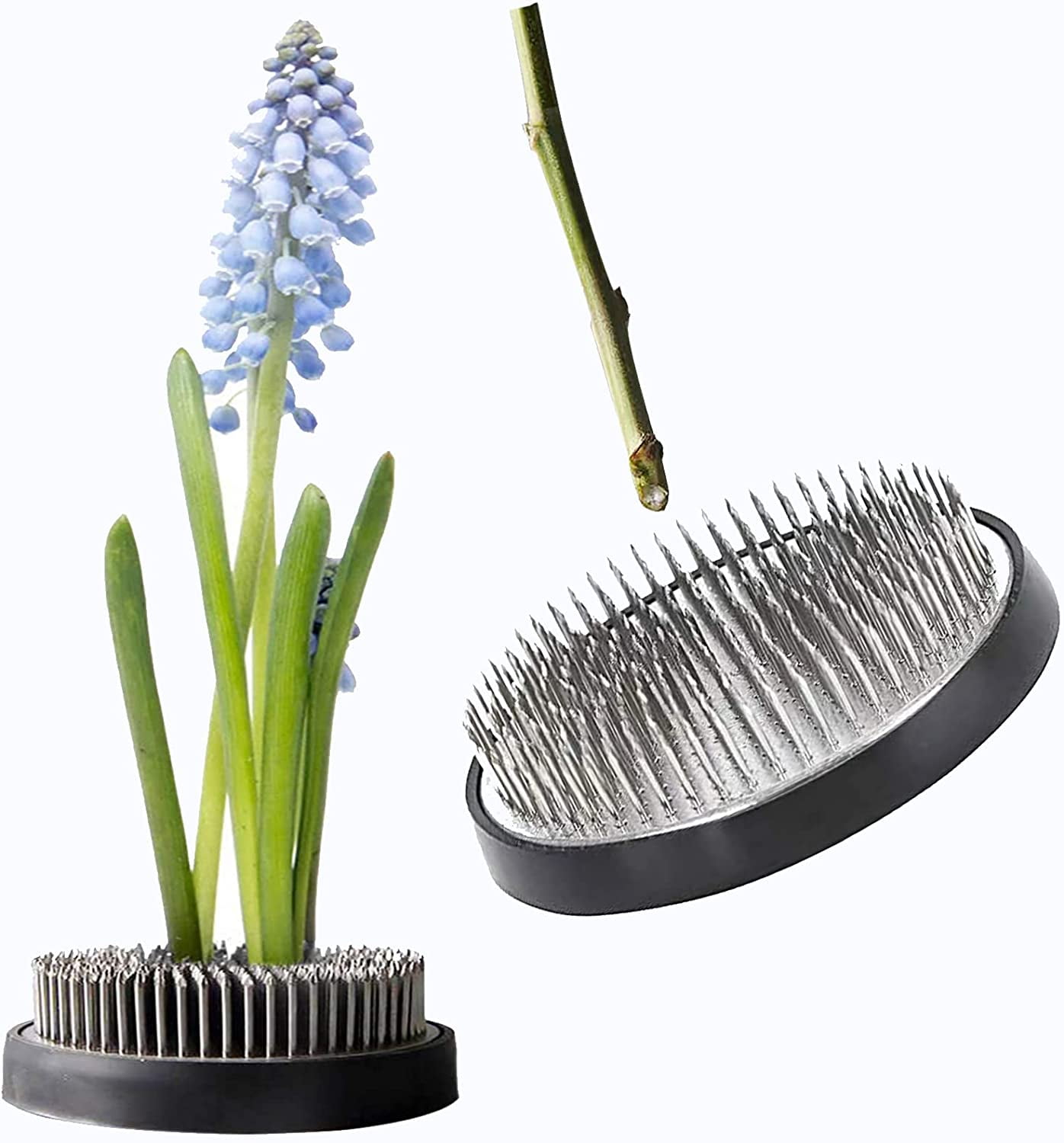 Decorative Stainless Flower Frogs, Kenzan Vase Round Arranger Tool with Pin Holder - Walmart.com