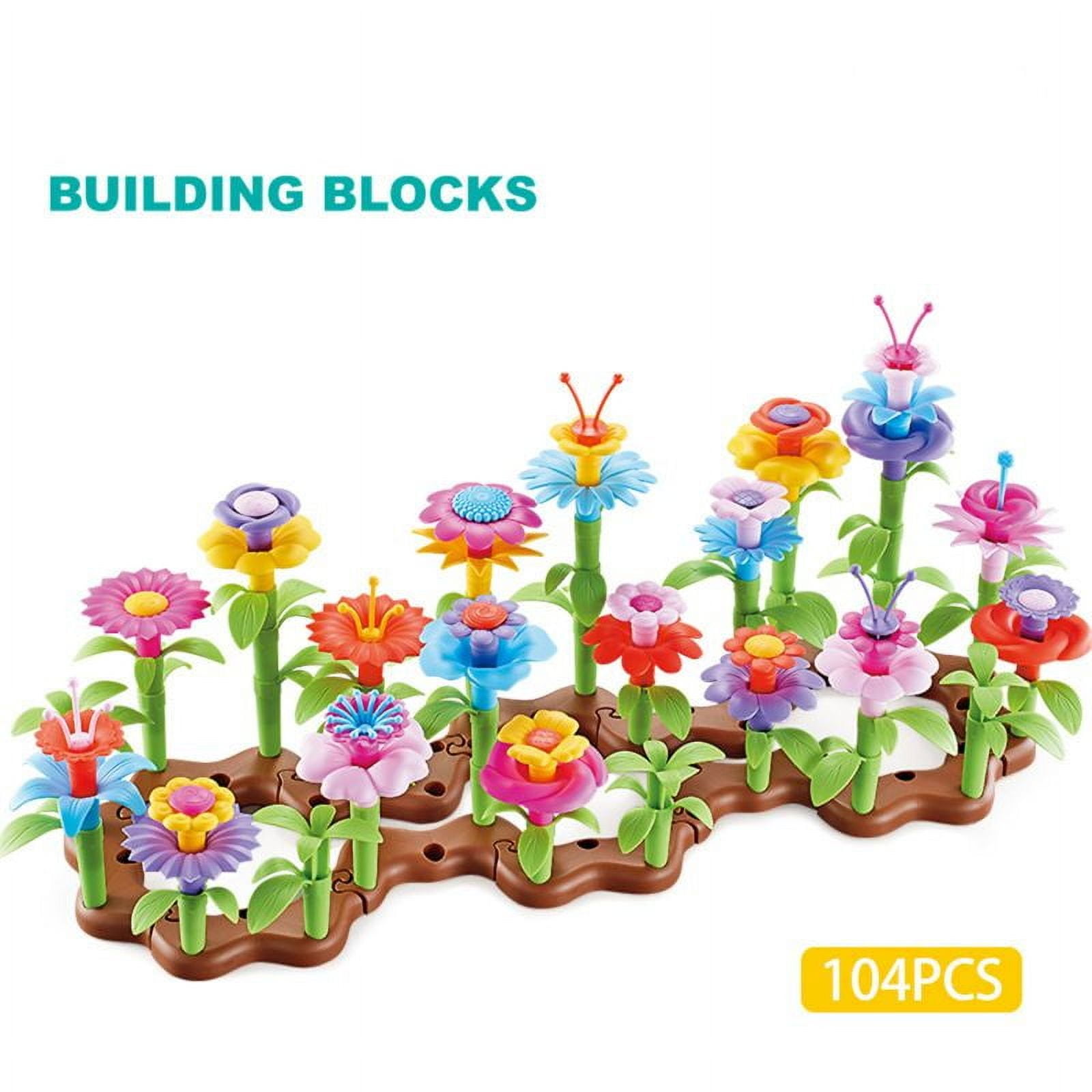 Flower Garden Building Toys - Build a Bouquet Floral Arrangement ...