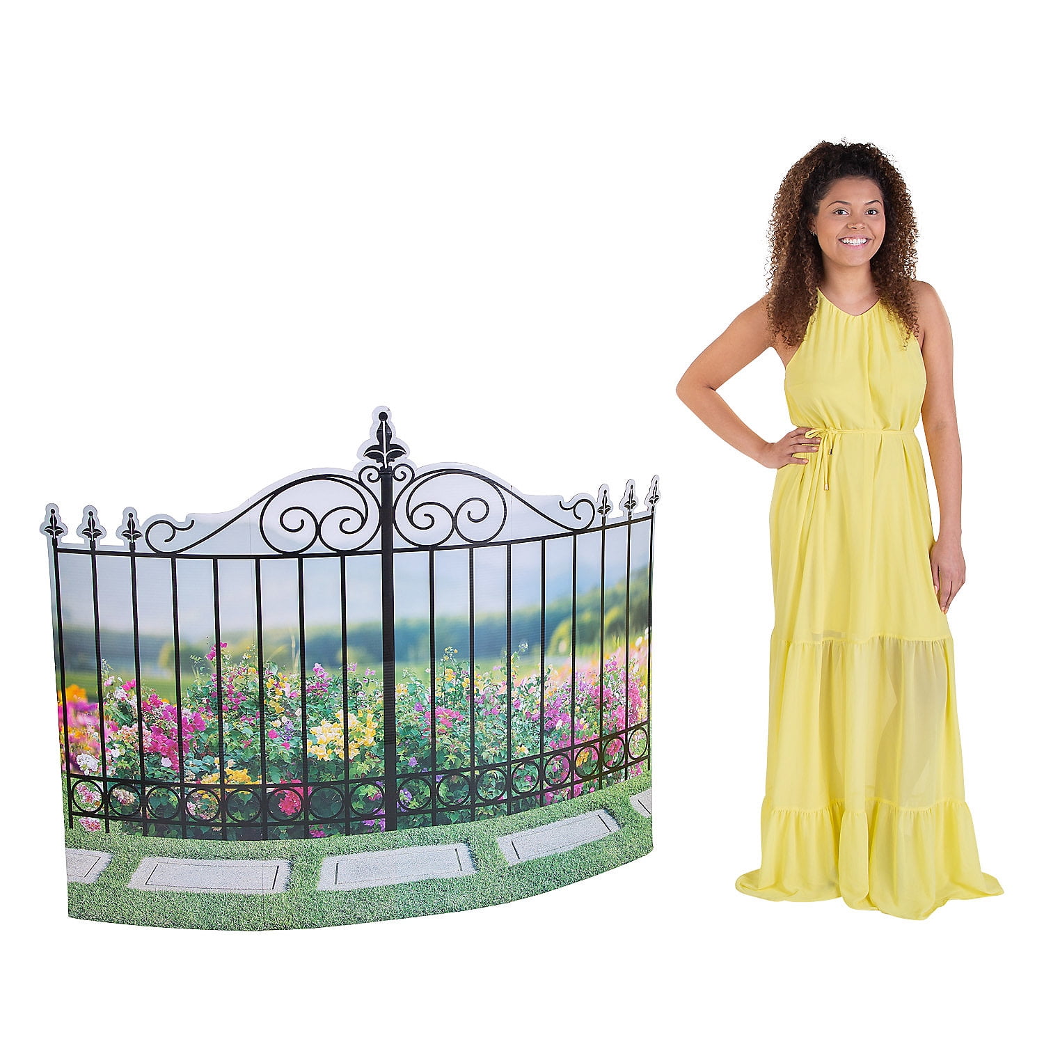 Flower Garden Fence Cardboard Cutout Stand-Up - Walmart.com