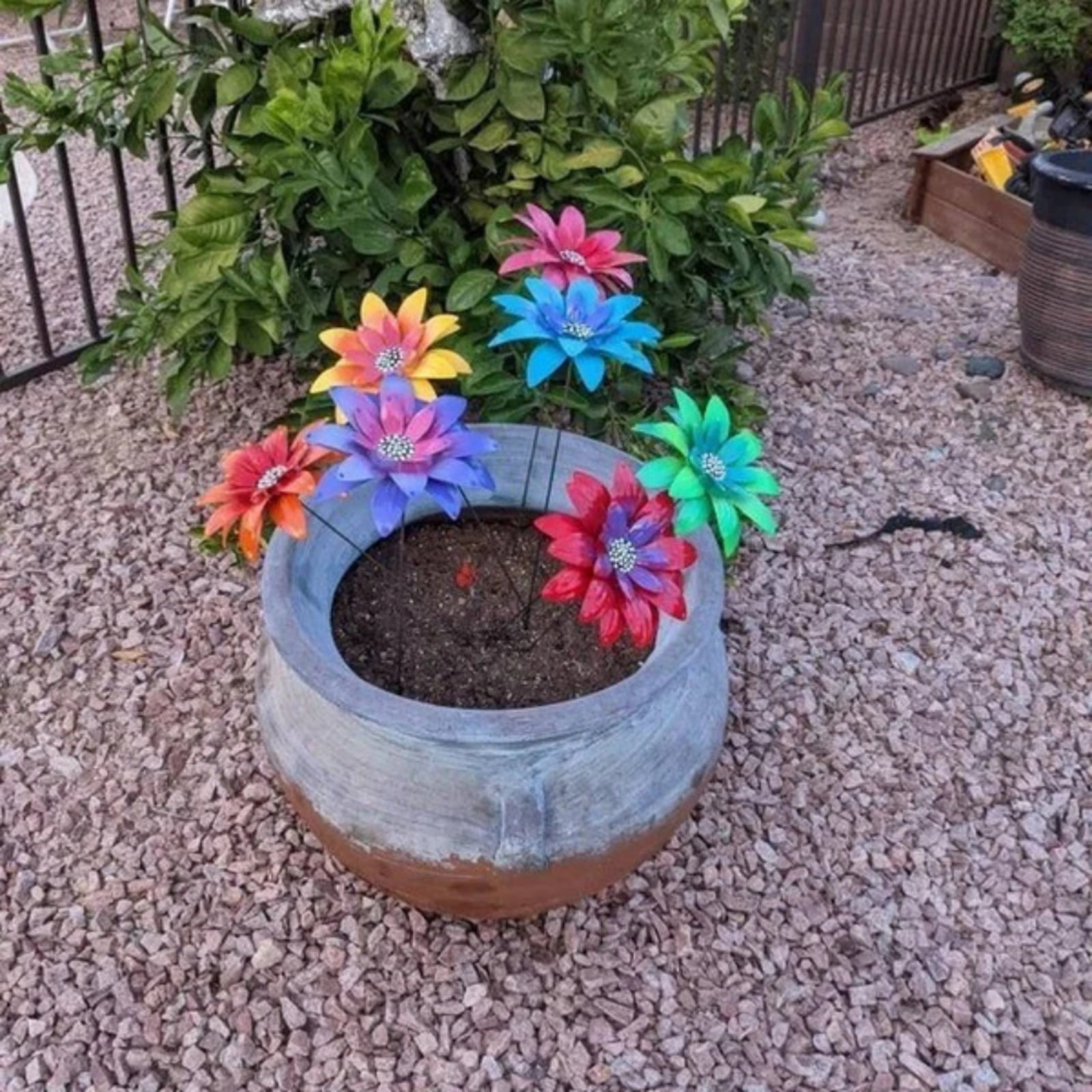Orchip Pink Colorful Flower Outdoor Decorative Ornament - Walmart.com