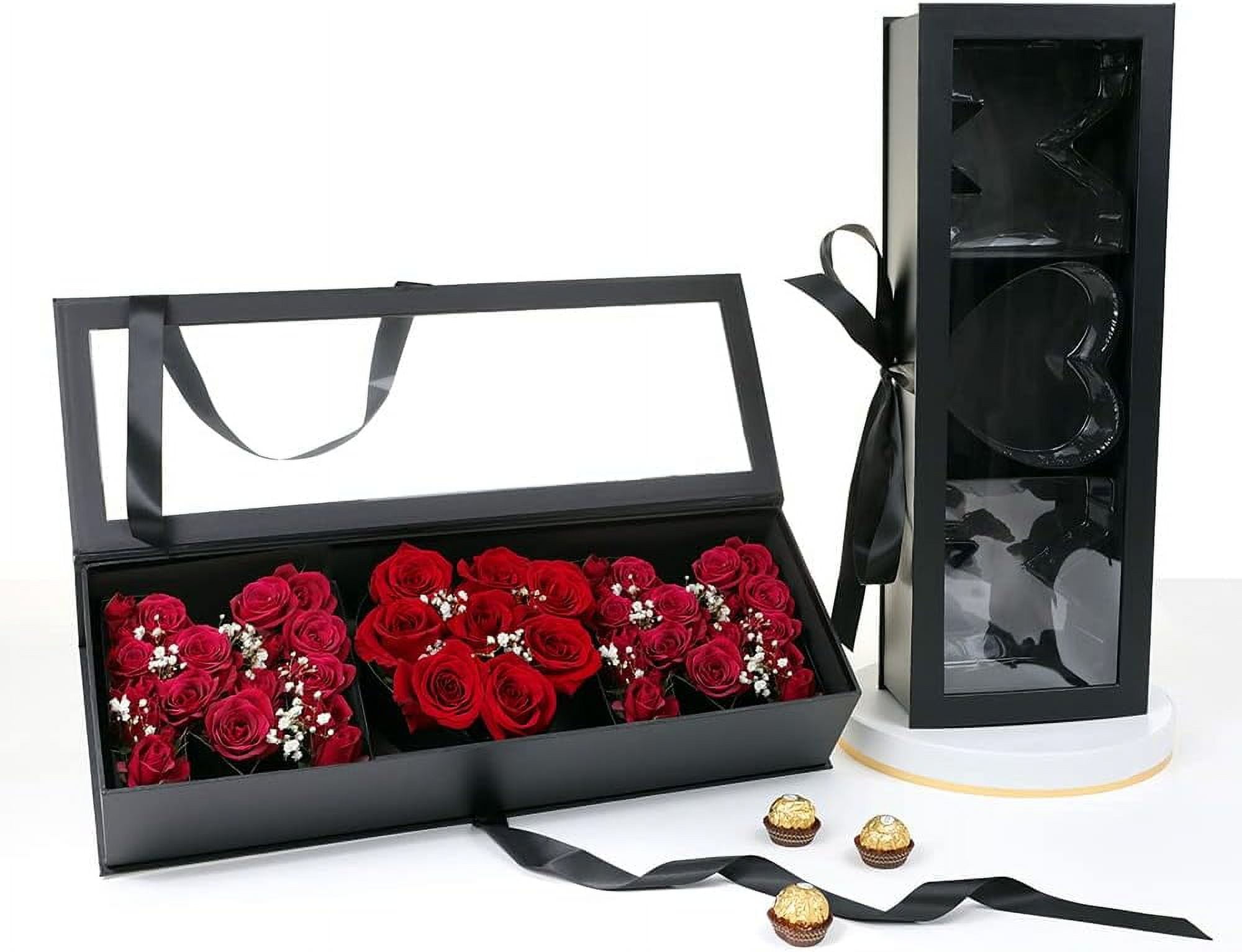 Flower Gift Letter Shaped Fillable Box, with Plastic Liner, Size 22″ x ...