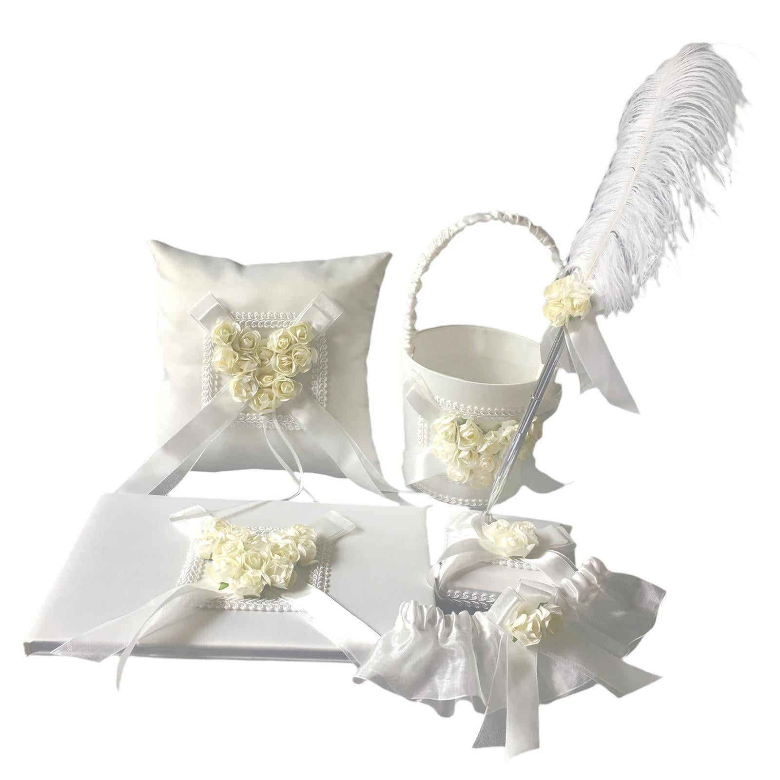 Flower Girl Baskets for Weddings, the Guest Book Contains 40 , Lightly ...