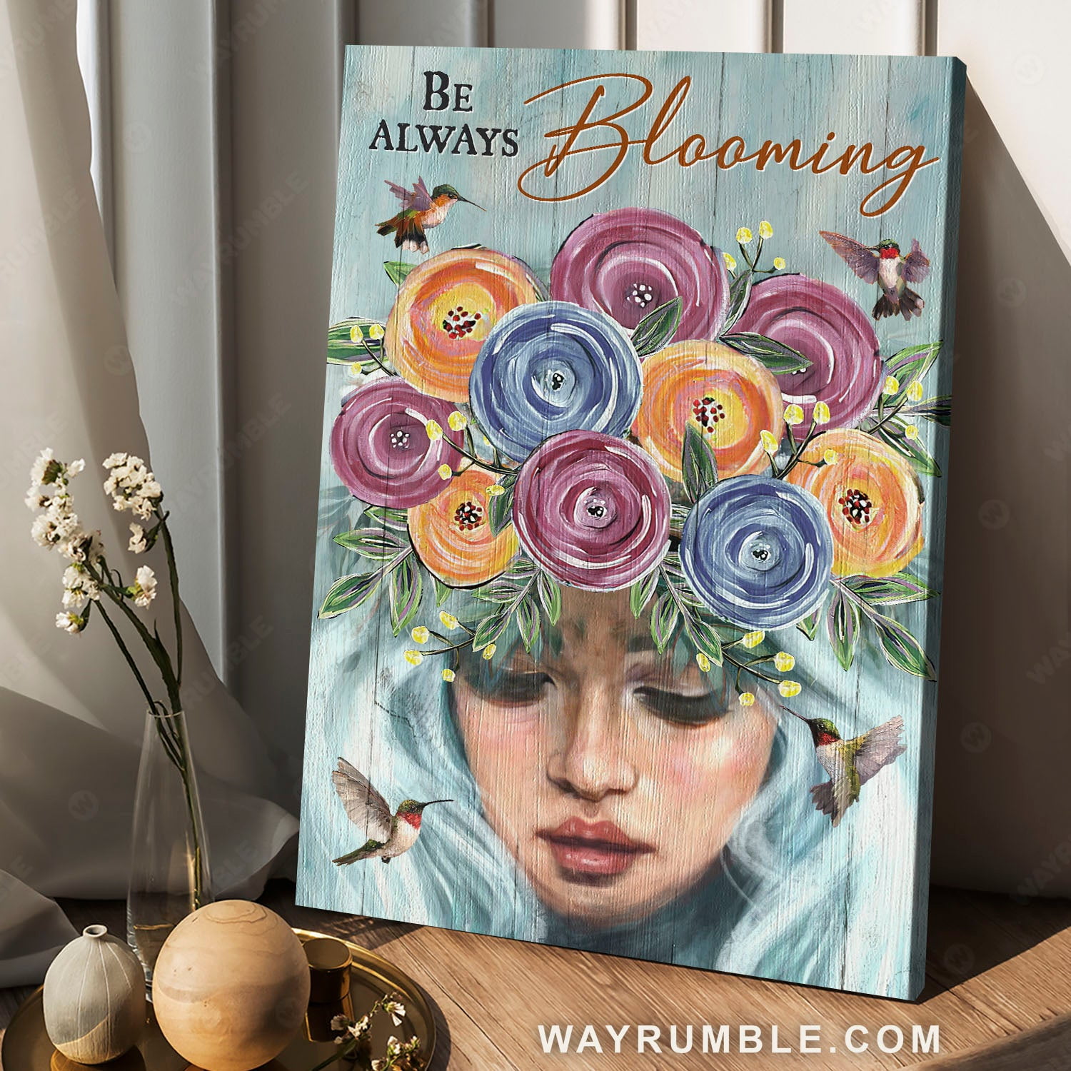 Flower Girl, Colorful Flowers, Hummingbirds, Be Always Blooming - Jesus ...