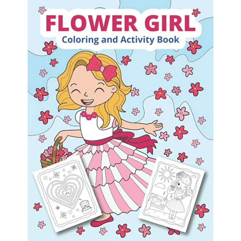 flower girl coloring book printable