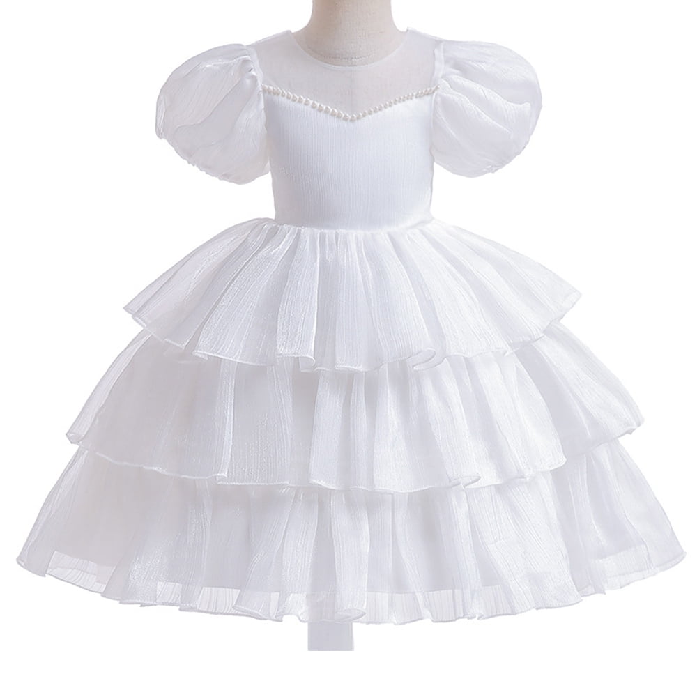 Flower Girl Dress Tulle Princess Christmas Party Wedding Pageant ...