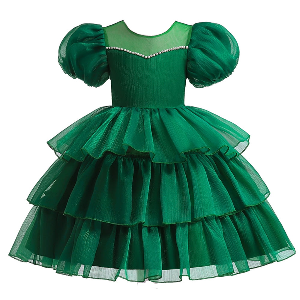 Flower Girl Dress Tulle Princess Christmas Party Wedding Pageant ...