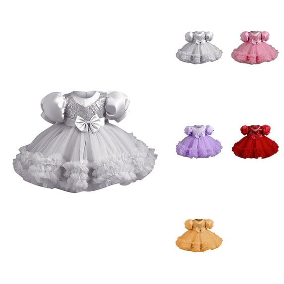 Flower Girl Dress for Kids – Ruffle Tulle Beaded Toddler Princess Gown ...