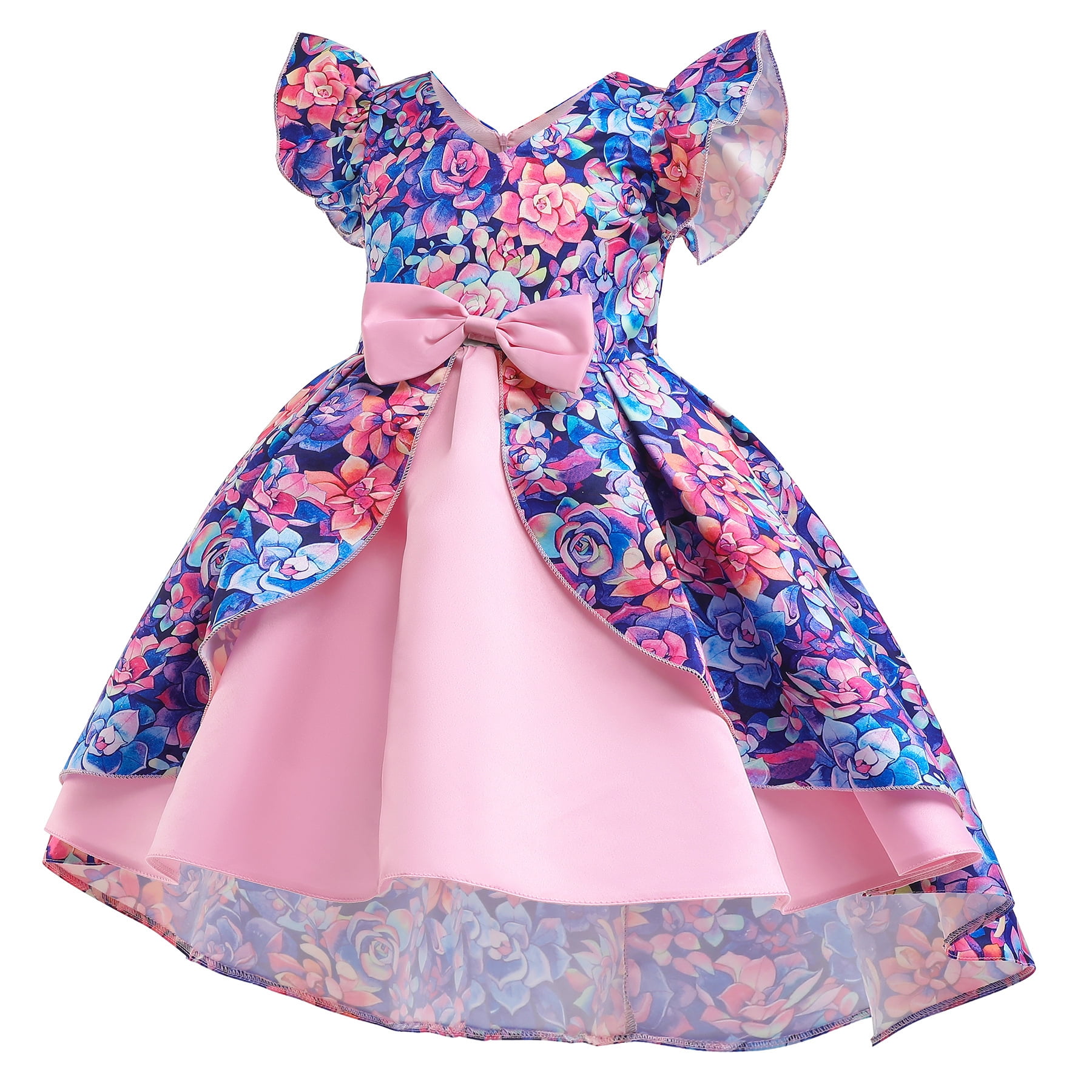 Flower Girl Dress for Wedding Birthday Pageant Tea Party Ruffles ...