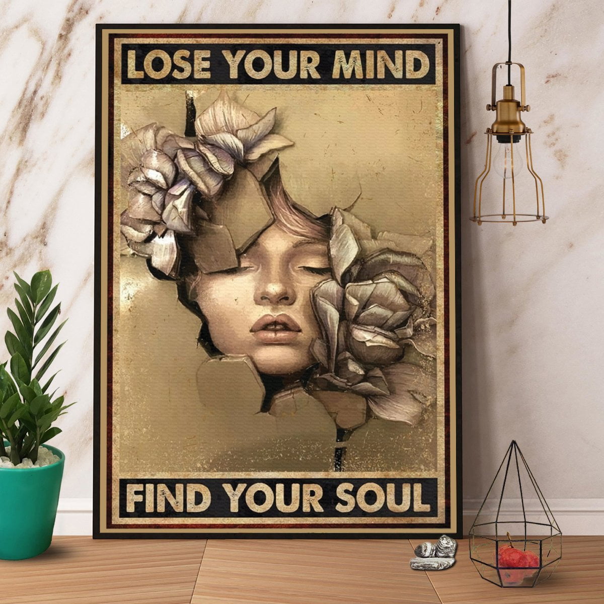 Flower Girl Lose Your Mind Find Your Soul Paper Poster No Frame Matte ...