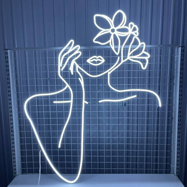 Flower Girl Neon Sign, Long-lasting Boutique Decor - Walmart.com