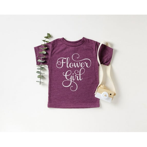 Flower Girl T-shirt, Cute Flower Girl Tee, Wedding Shirts, Ring Bearer ...
