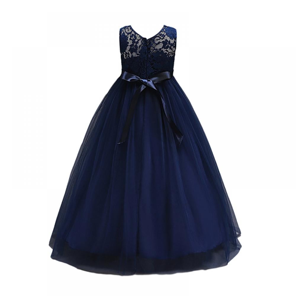 Flower Girls Maxi Dress Bridesmaid Wedding Pageant Party Princess