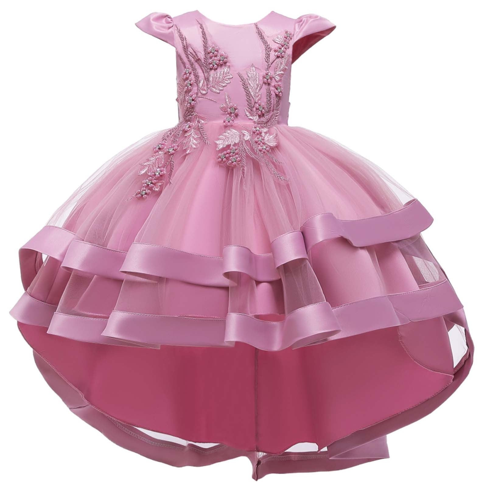 Flower Girls Maxi Dress Bridesmaid Wedding Pageant Party Princess