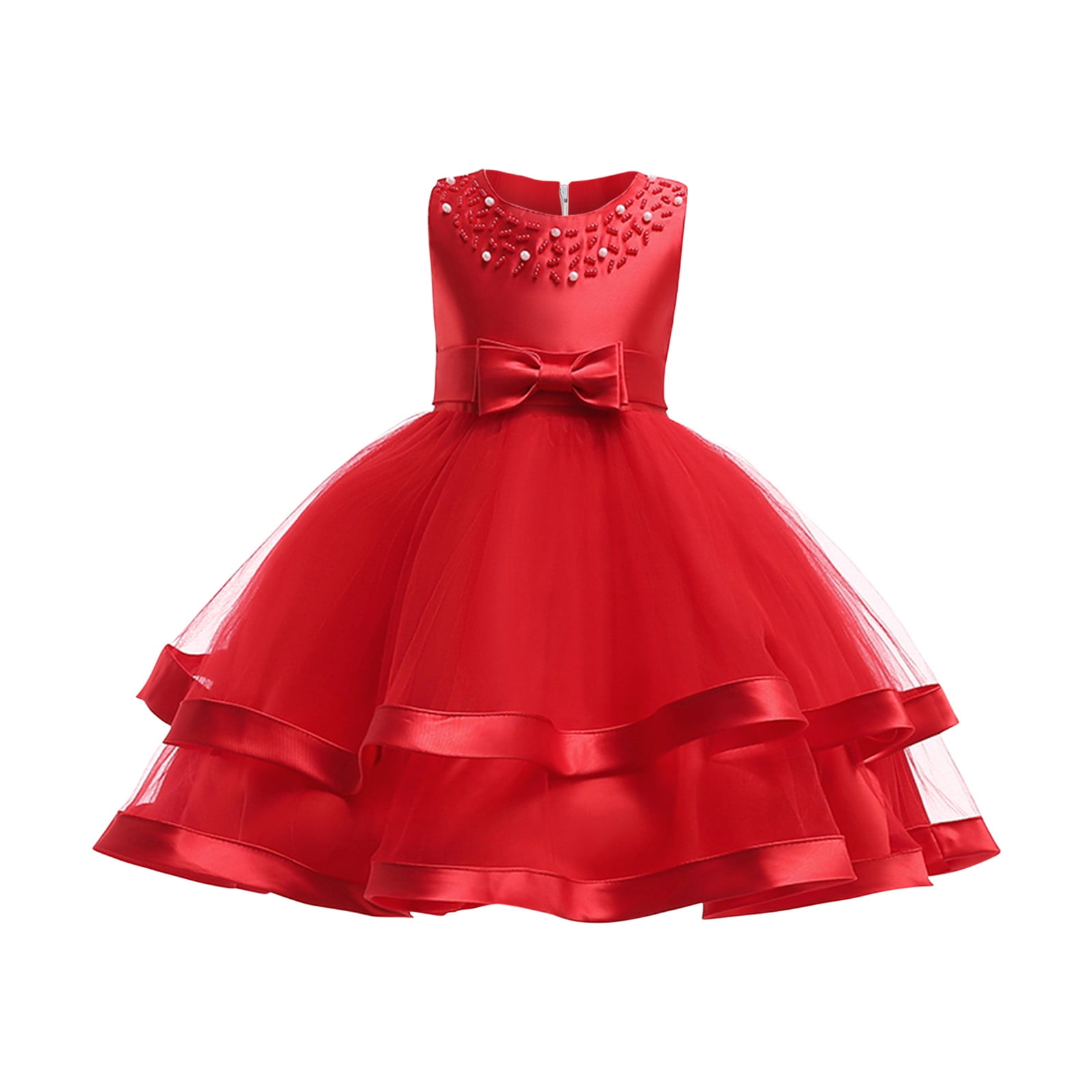 Flower Girls Maxi Dress Bridesmaid Wedding Pageant Party Princess