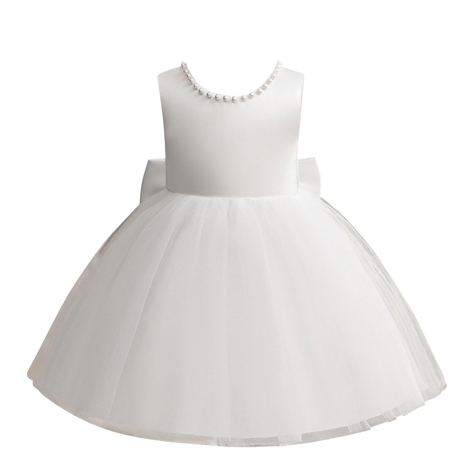 Flower Girls Wedding Sundress Loose Cute Tulle Sleeveless Princess ...