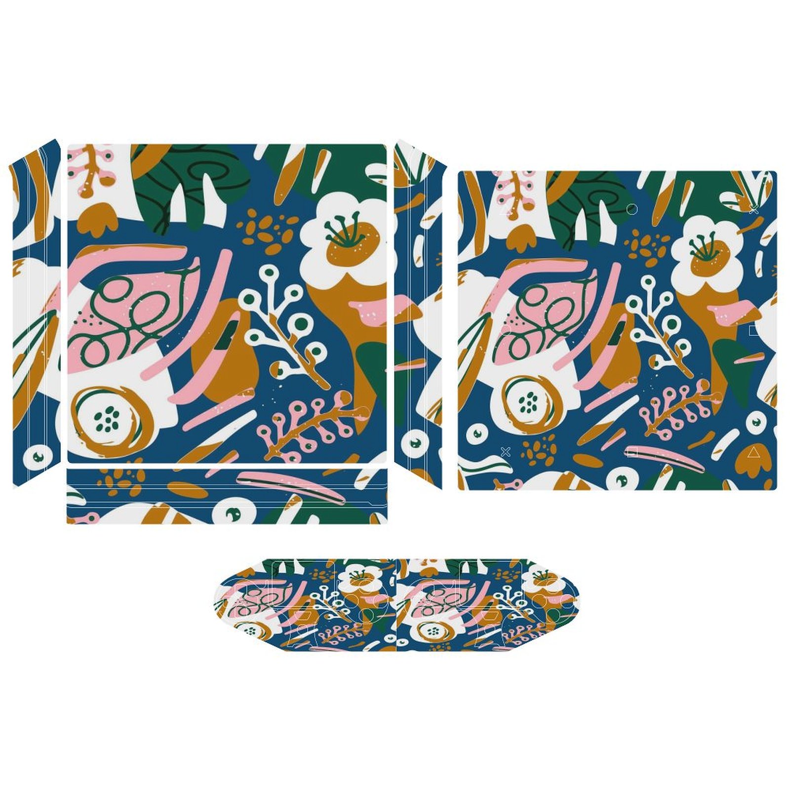 Flower Graffiti Painting PS4 Pro/PS4 Slim Skin Sticker For Console And ...