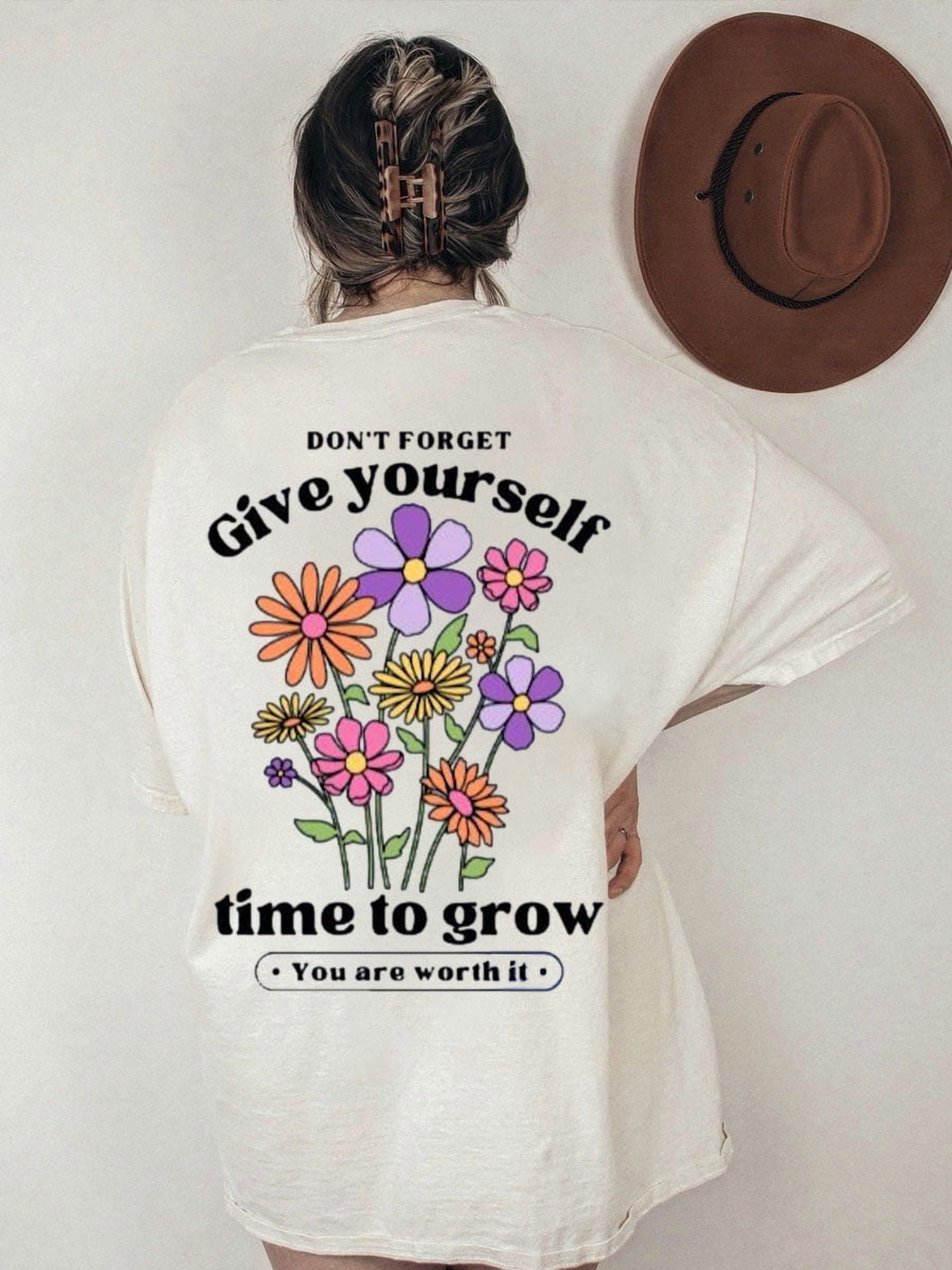 Flower Graphic Tees - Walmart.com