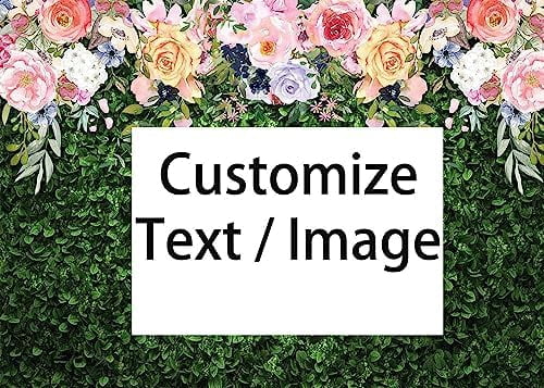 Flower Grass Photography Backdrop Green Spring Grass Lawn Party ...