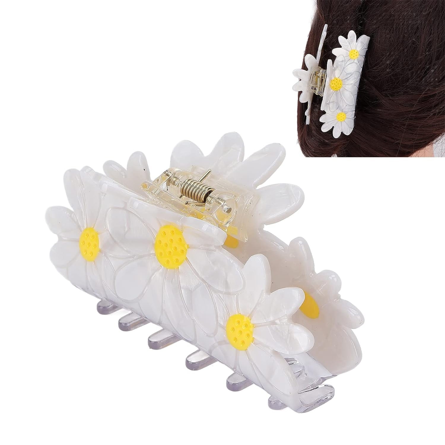Flower Hair Claw Clip, Hair Clip Flower, Flower Hair Clips, Jaw Clamps ...