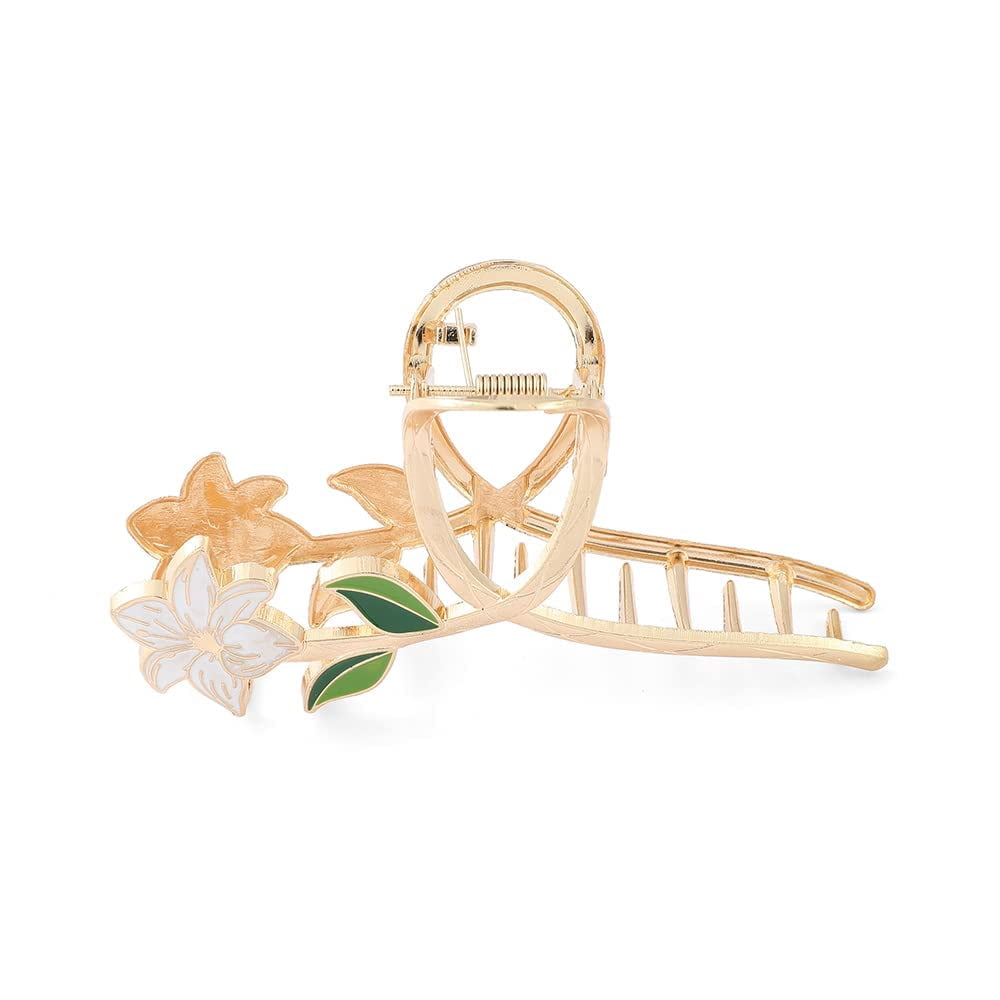 Flower Hair Claw Clips Sets-Leaf Hairpin Butterfly Claw Clips-Metal ...