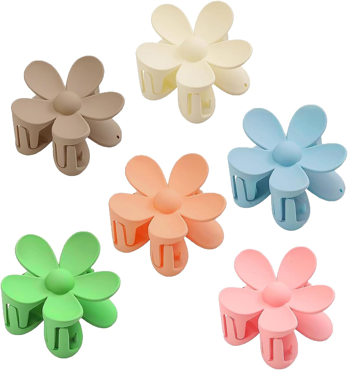 Flower Hair Clips for Women, Cute Large Flower Claw Clips for Thick ...
