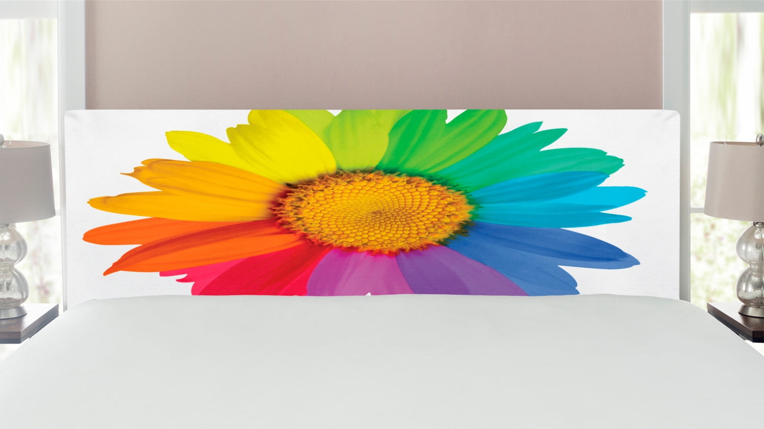 Flower Headboard, Rainbow Colored Sunflower or Daisy Spring Inspired ...