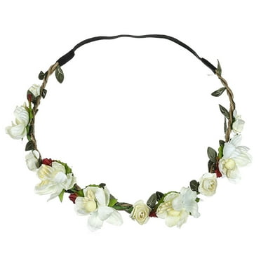 Dytern Wedding Fashion Lily Flower Headband Hair Wreath Bridal Floral ...
