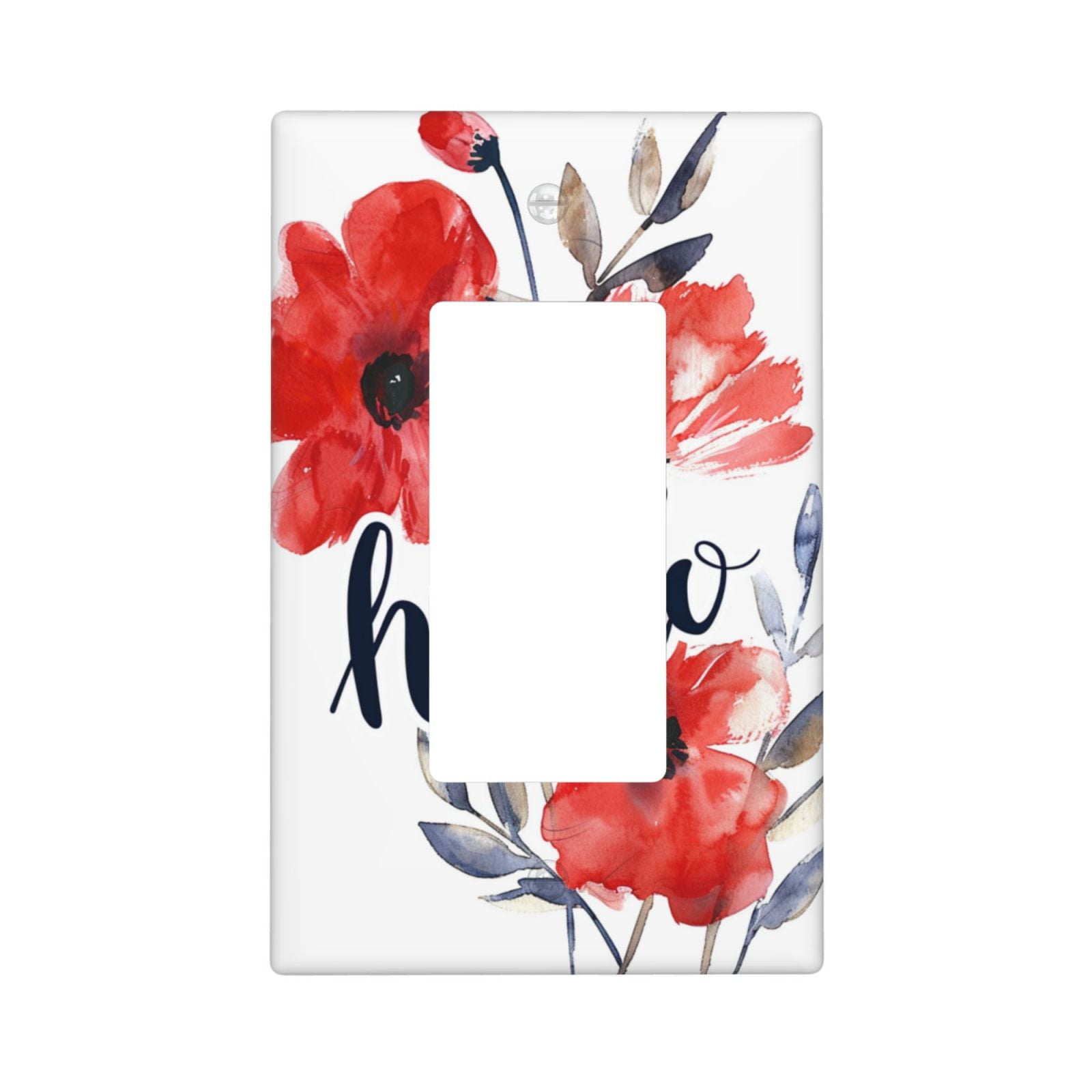 Flower Hello Daisy Switch Cover Decorative Wall Plate / 1-Gang / Mid ...