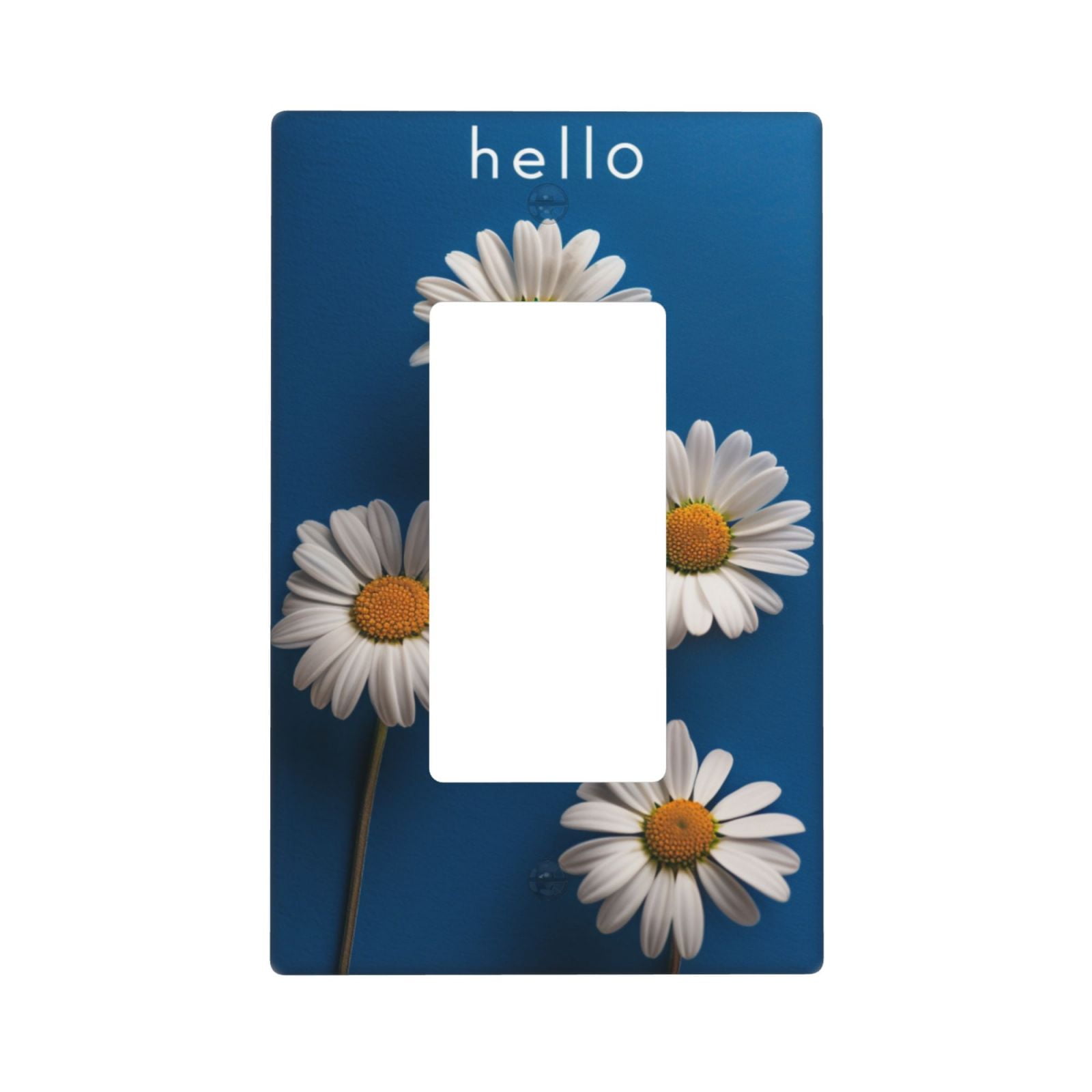 Flower Hello Daisy Switch Cover Decorative Wall Plate / 1-Gang ...