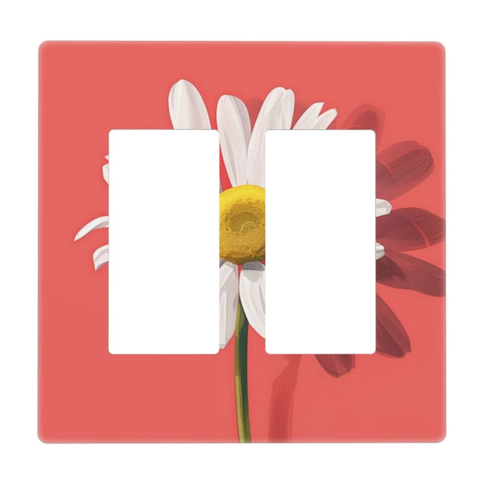 Flower Hello Daisy Switch Cover Decorative Wall Plate / 2-Gang ...