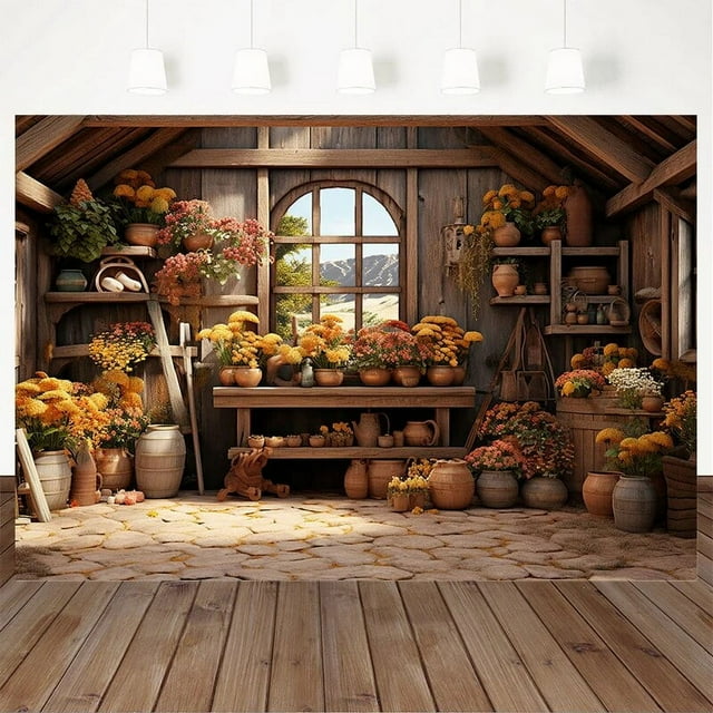 Flower Home Backdrop For Photography Spring Easter Sunlight Wood Wall ...