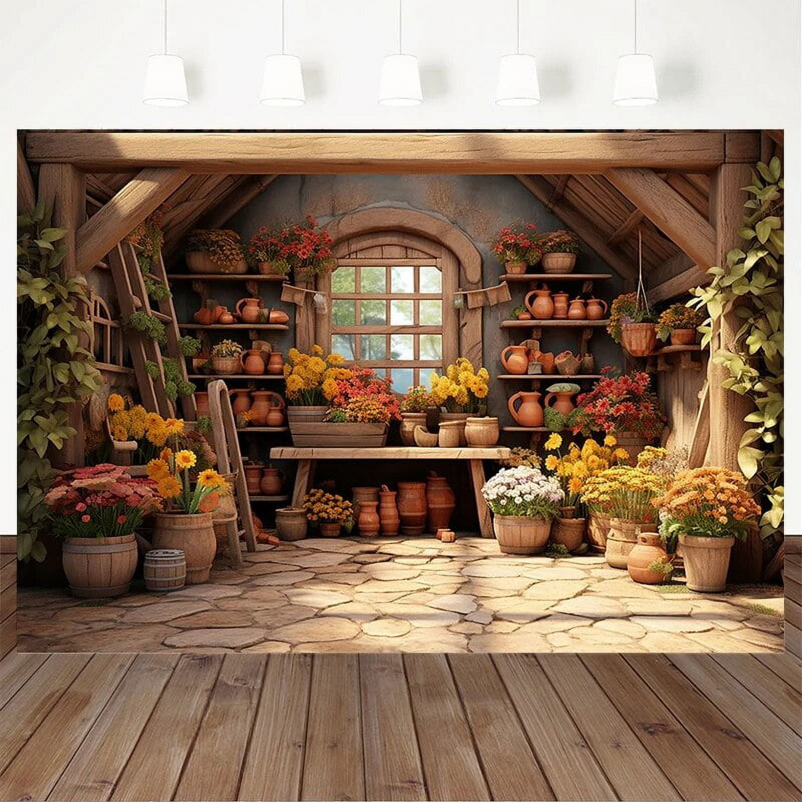 Flower Home Backdrop For Photography Spring Easter Sunlight Wood Wall ...