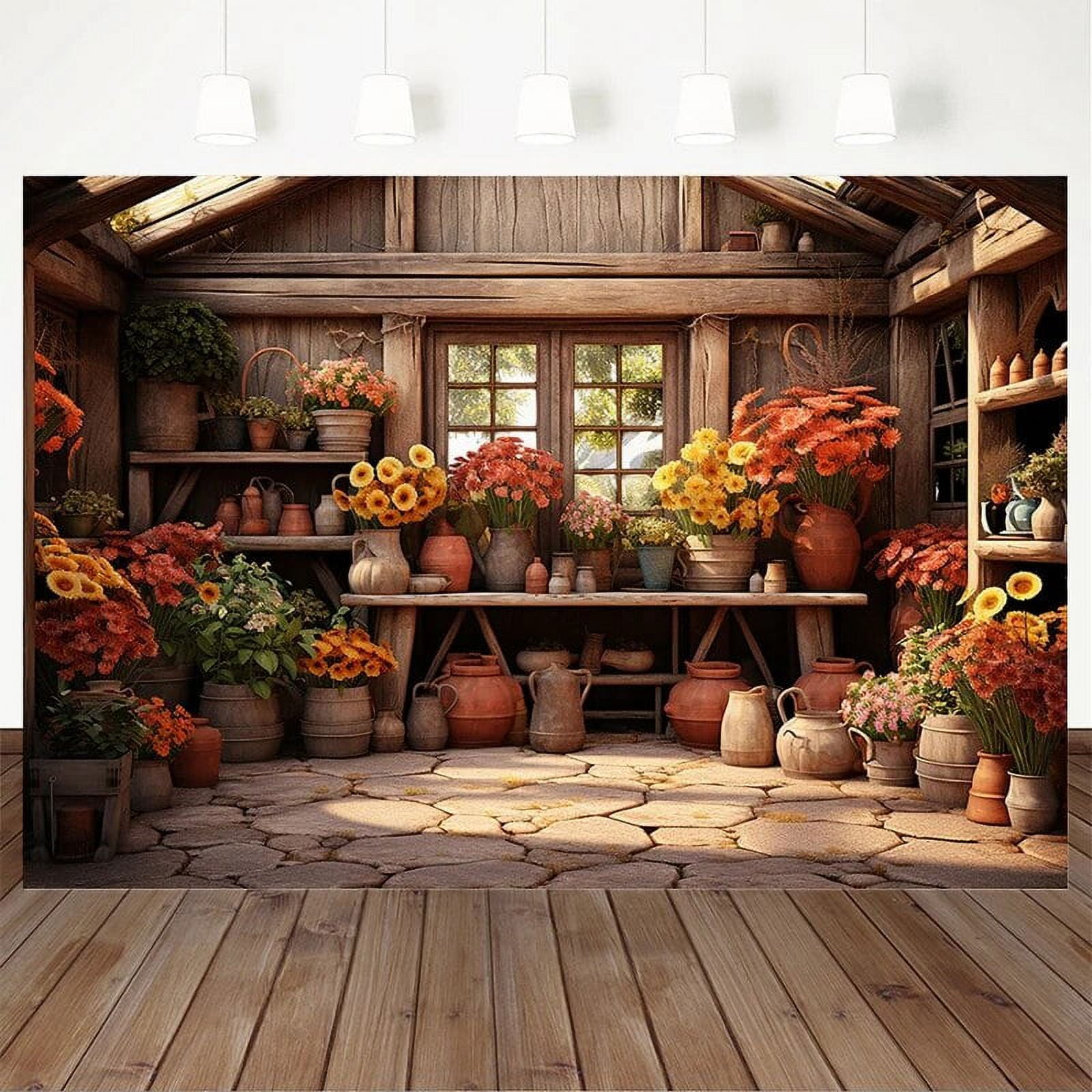 Flower Home Backdrop For Photography Spring Easter Sunlight Wood Wall ...