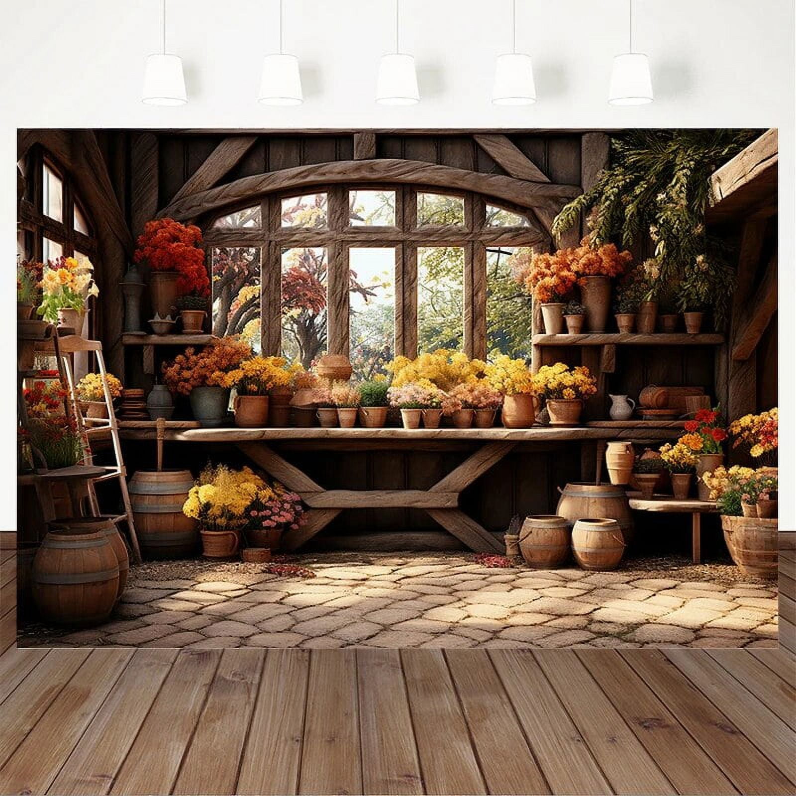Flower Home Backdrop For Photography Spring Easter Sunlight Wood Wall ...