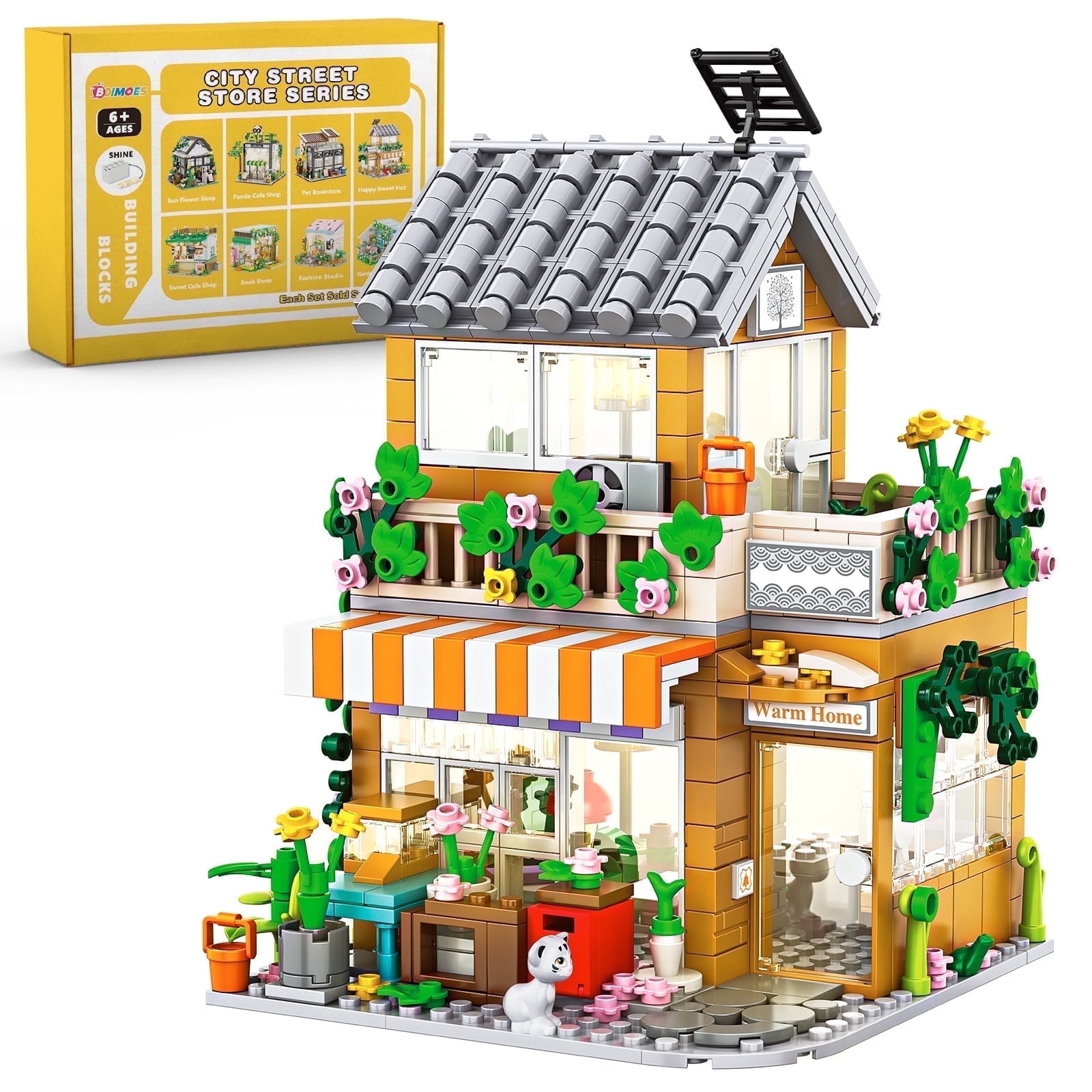 Flower House Building Set, 687 Pcs Friends Building Block for Boys ...