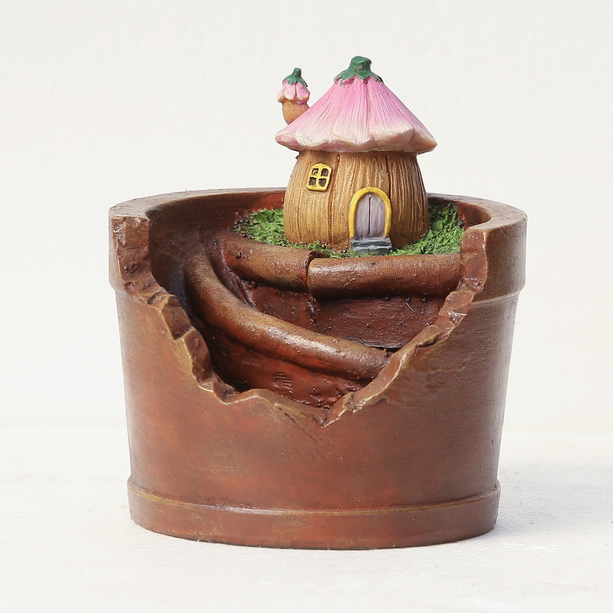 Flower House Planter Miniature Fairy Garden - Walmart.com