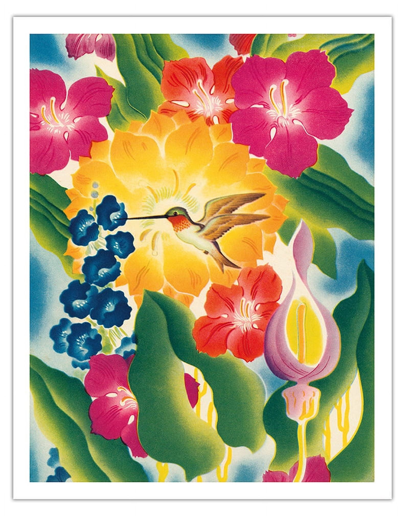 Flower and Hummingbird - Moore-McCormack Lines - Vintage Ocean Liner ...