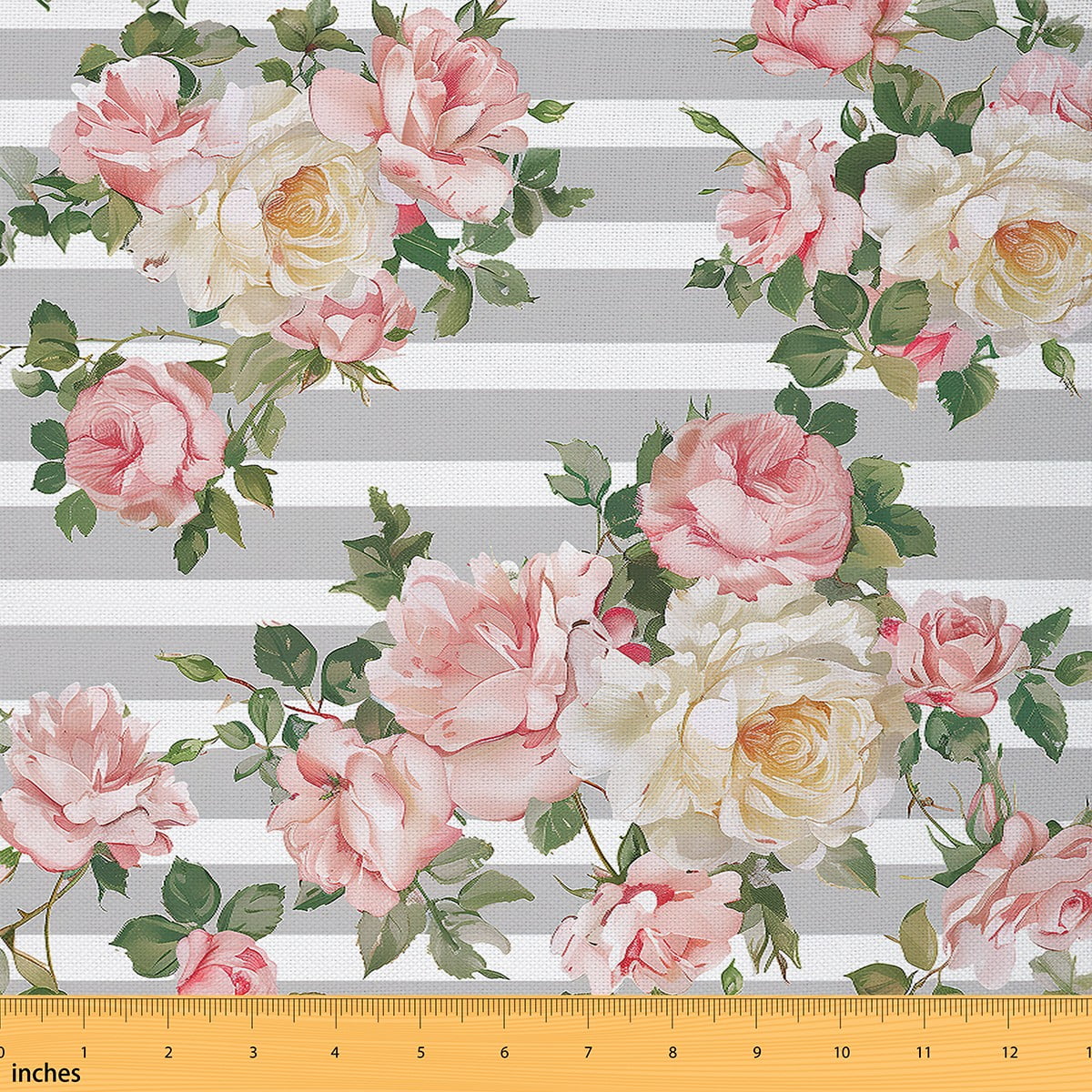 Flower Indoor Outdoor Fabric,Pink White Floral Decorative Fabric ,Plant ...