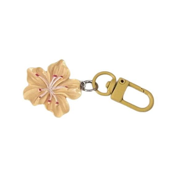 Flower Keychain Delicate Flower Bag Pendant Fashion Key Holder Acrylic ...