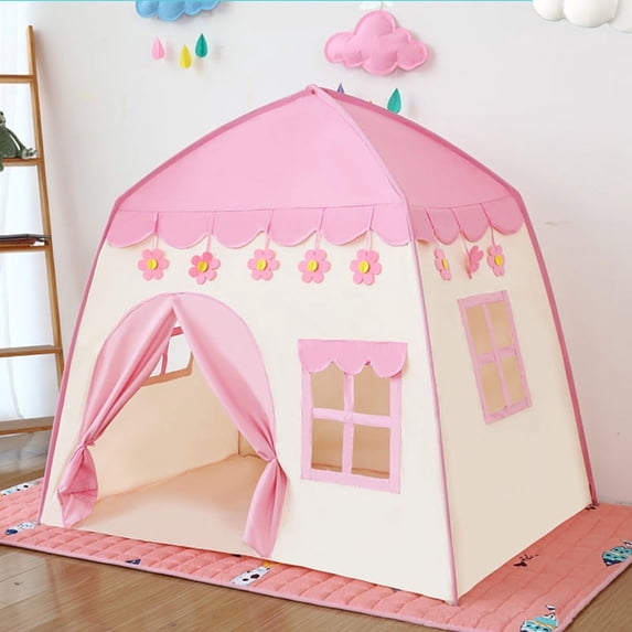 Flower Kids Play Tent, Children Indoor Castle Playhouse for Boys ...
