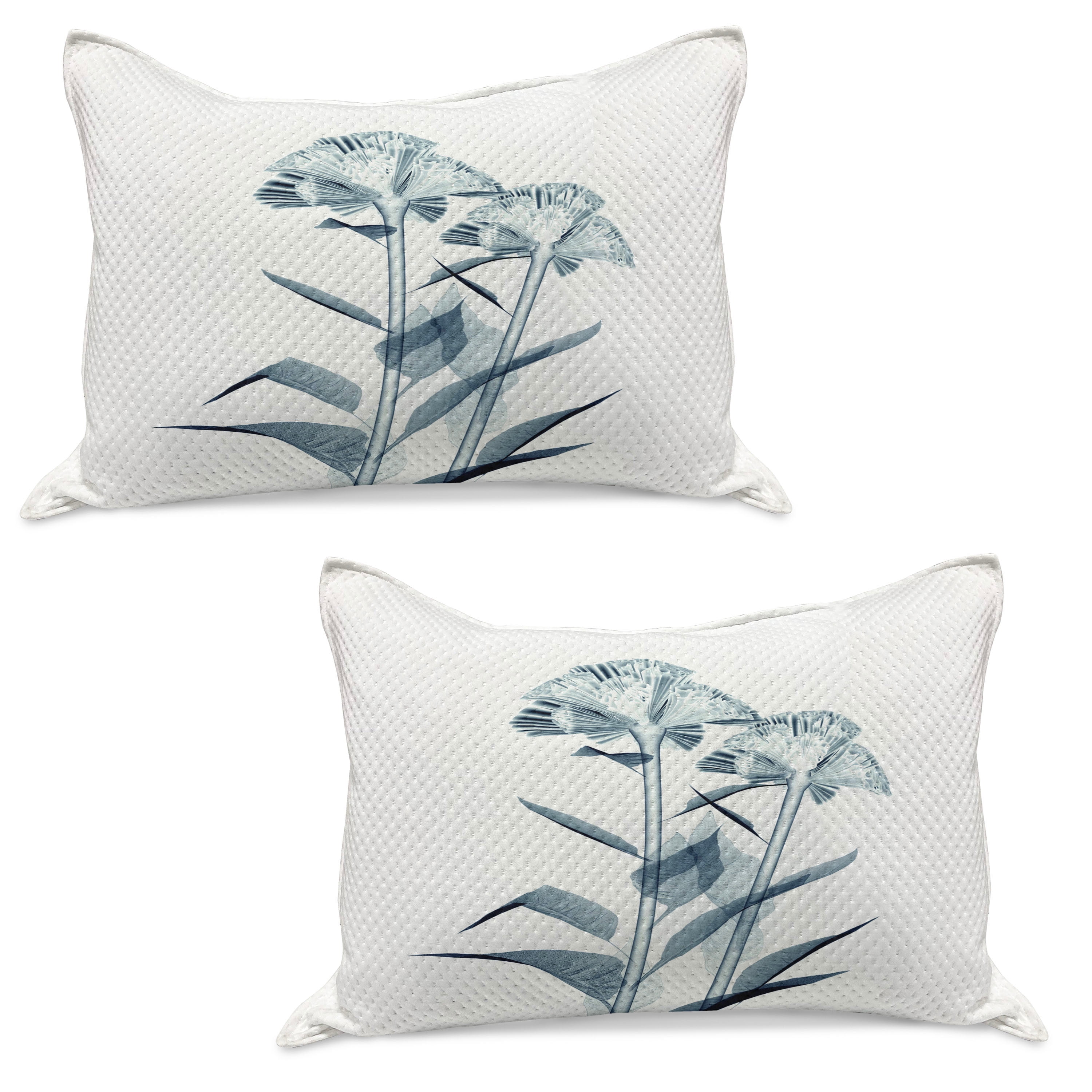 Flower Knitted Quilt Pillowcover Set of 2, X-ray Image of Flower Floral ...