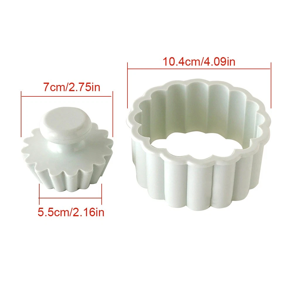 Flower Lace Cookie Cutters Bakeware Mold Fruit Egg Tart Cupcake Mold ...