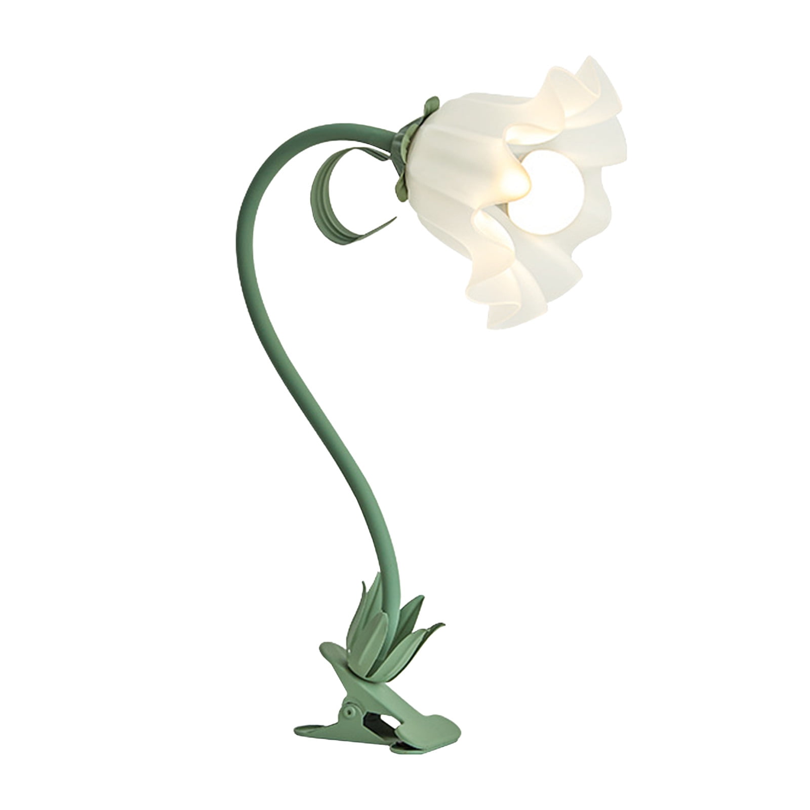 Flower Lamp Clip on Light Cute Bedside Lamps,3 Colors Modes Reading ...