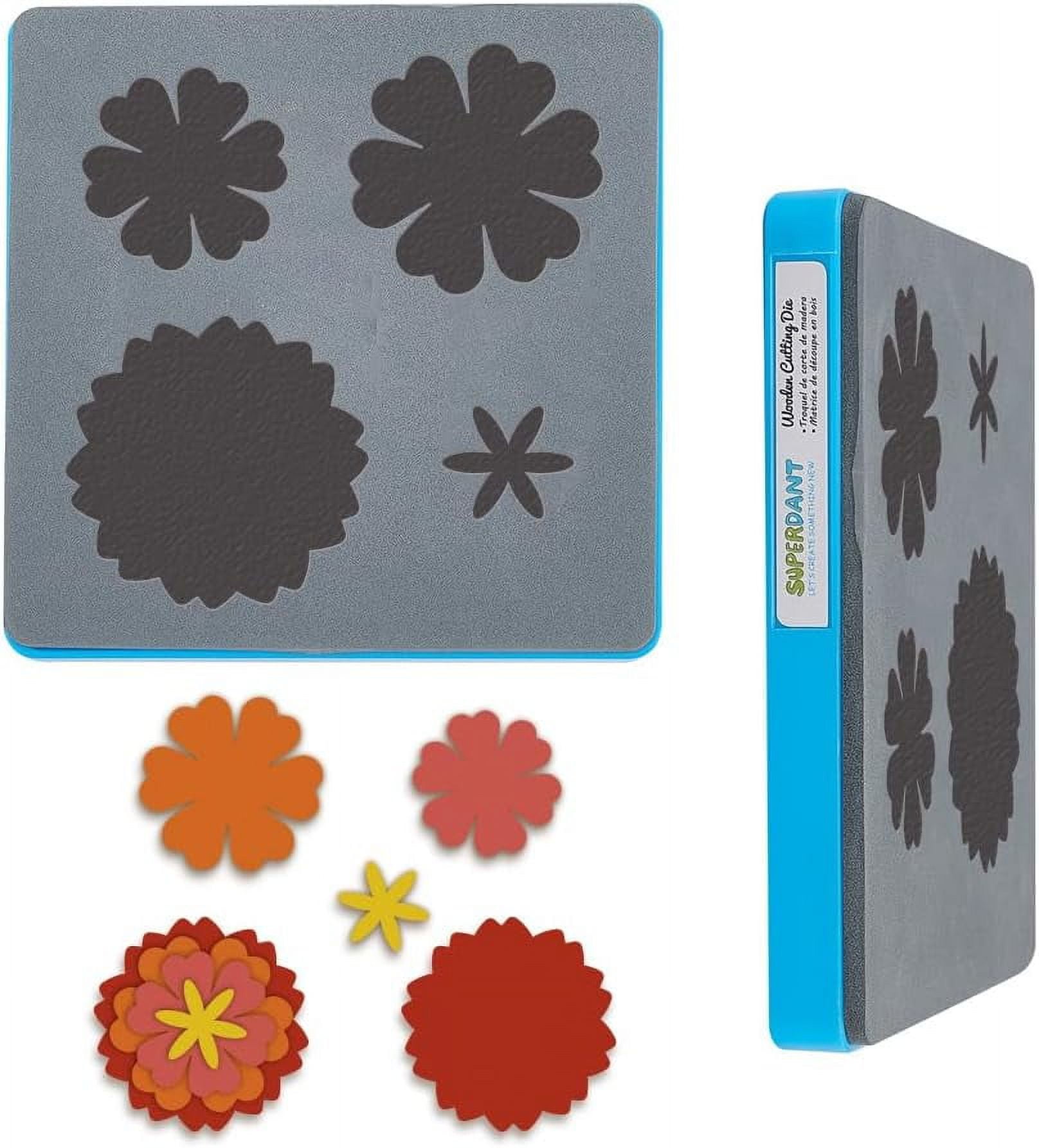Flower Leather Cutting Die 4 Shapes Flowers Wooden Die Cutting Leather ...