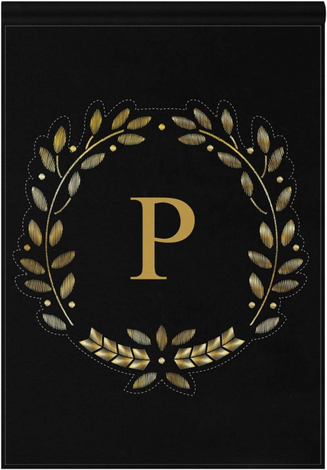 Flower Letter P Garden Flag 12 x 18 Double Sided, Family Last Name ...